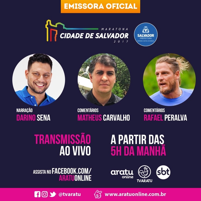 TV Aratu irá fazer a cobertura da Maratona Cidade de Salvador no ...